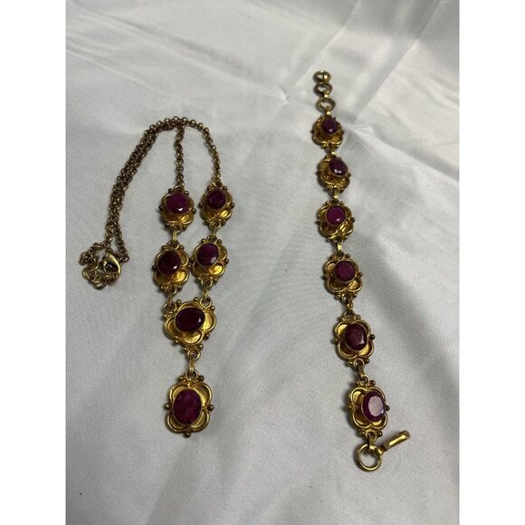 Stauer | Jewelry | Vintage Stauer Costume Necklace Bracelet Real Red ...